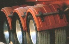 Plastic truck mudguard brackets - suit kenworth, mack, volvo, man ...