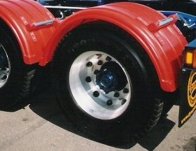 Plastic truck mudguard brackets - suit kenworth, mack, volvo, man ...